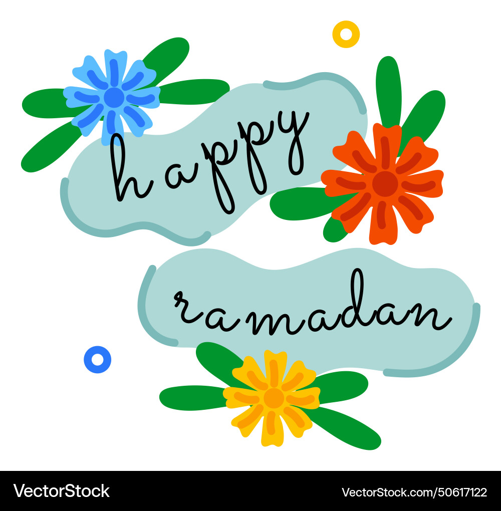 Ramadan typography Royalty Free Vector Image - VectorStock