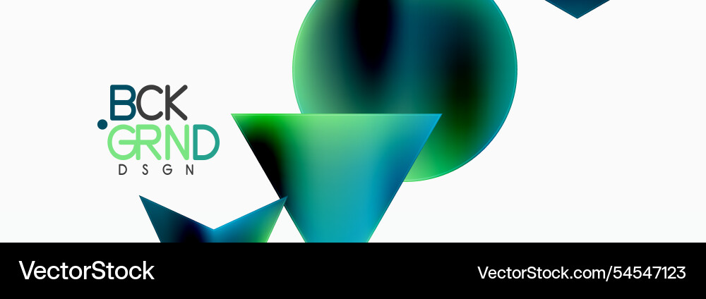 Neon color geometric shapes square triangle circle