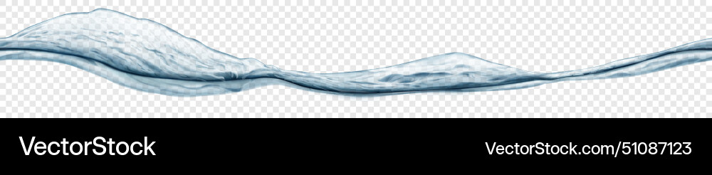 Translucent seamless water wave Royalty Free Vector Image