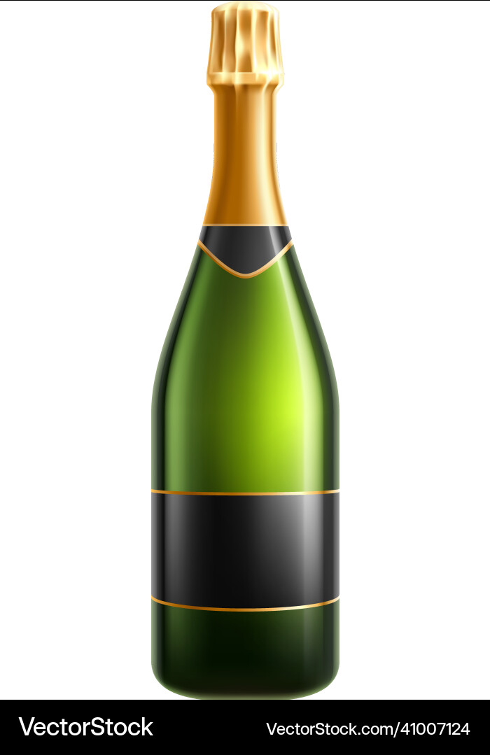 Champagne bottle Royalty Free Vector Image - VectorStock