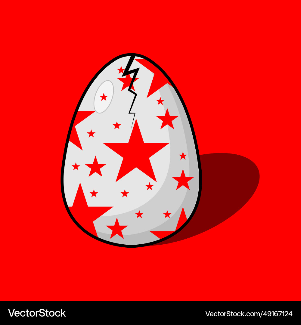 Cracked egg game Royalty Free Vector Image - VectorStock