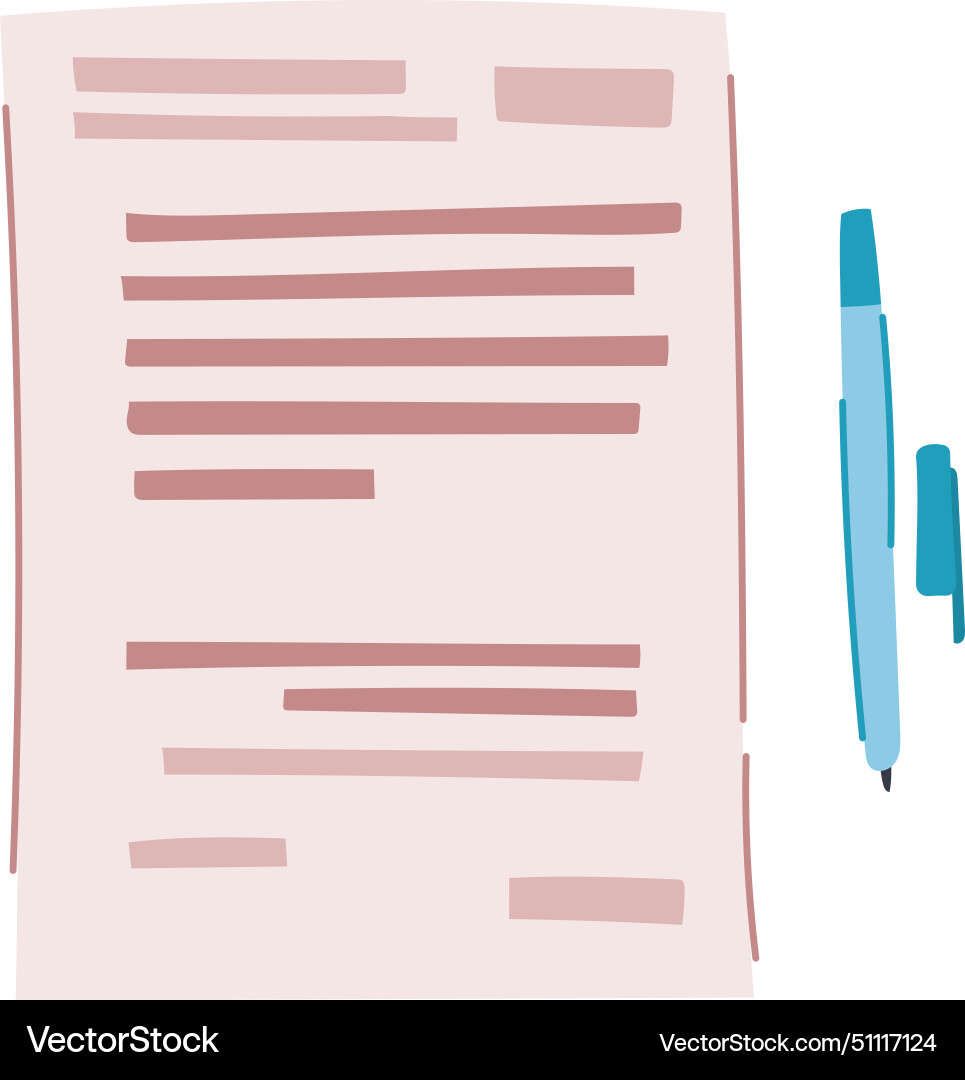 Loss financial statement cartoon Royalty Free Vector Image