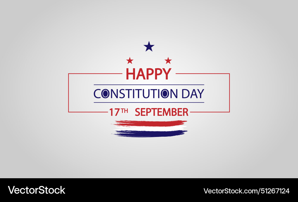 Text art design for constitution day festivities Vector Image