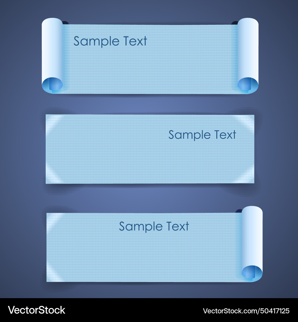 Architectural paper banners Royalty Free Vector Image