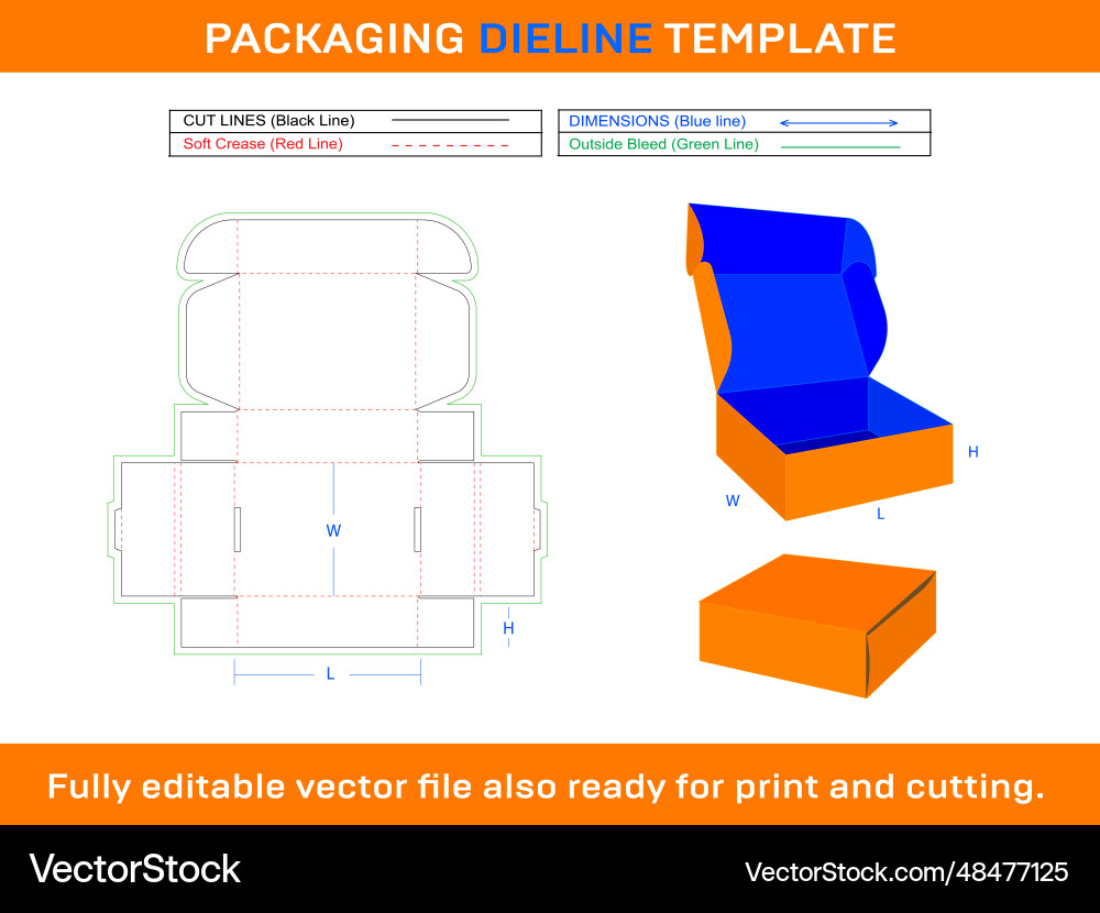 Box Dieline Vector Images (over 1,100)
