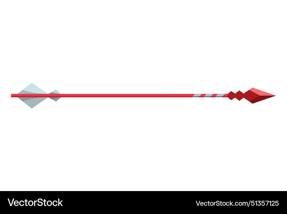 Medieval arrow fighting decorative cartoon arrows Vector Image