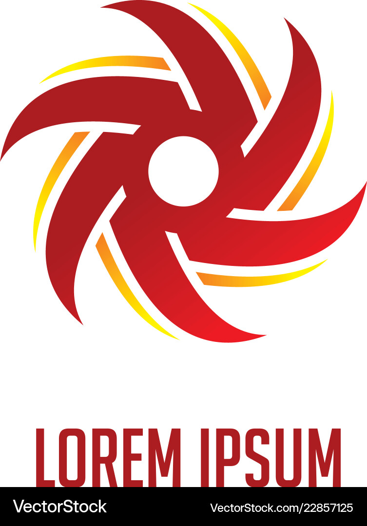 Propeller abstract logo Royalty Free Vector Image