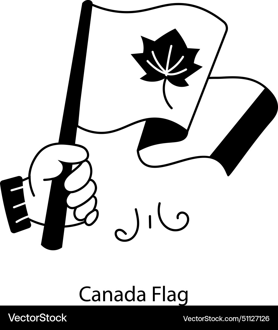 Canada flag Royalty Free Vector Image - VectorStock