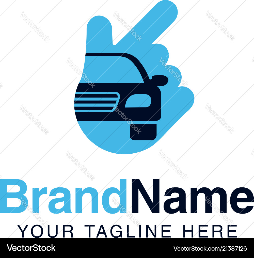 Car solution logo services template auto company Vector Image
