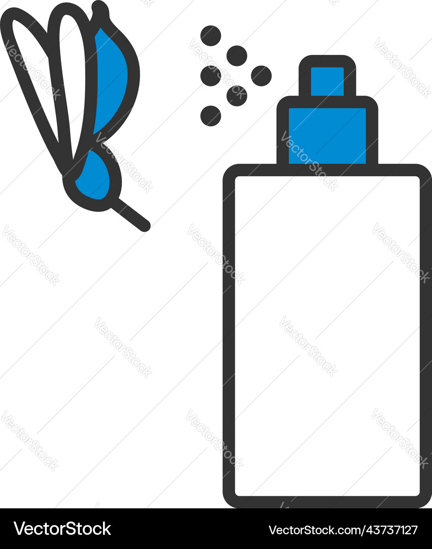 Icon of mosquito spray Royalty Free Vector Image