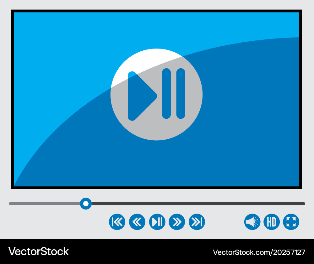 Media Player Interface Royalty Free Vector Image