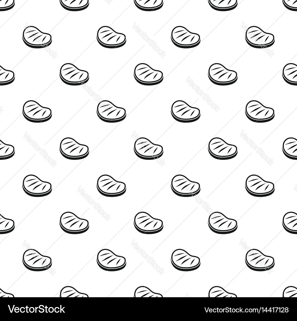 Beef steak pattern Royalty Free Vector Image - VectorStock