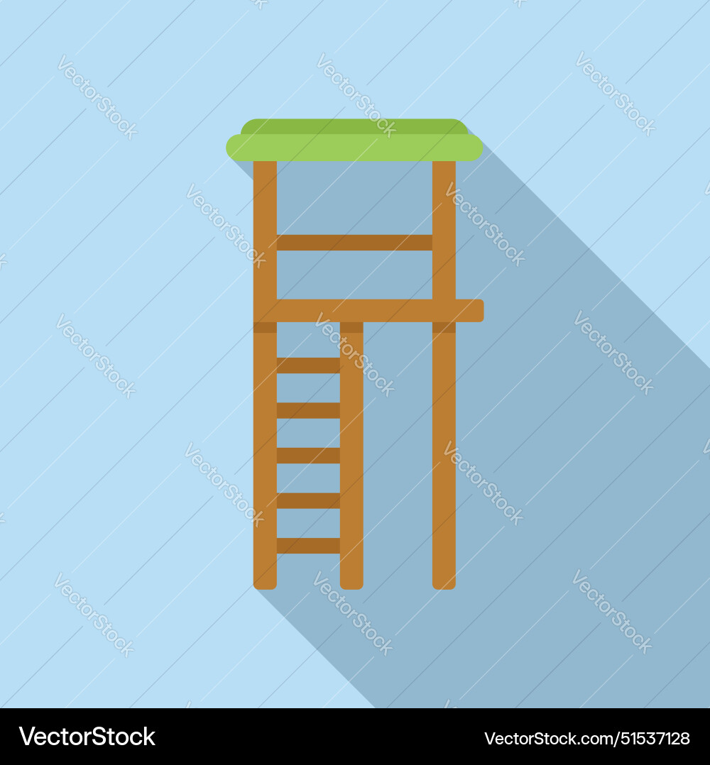 Enjoying the view from a wooden observation tower Vector Image