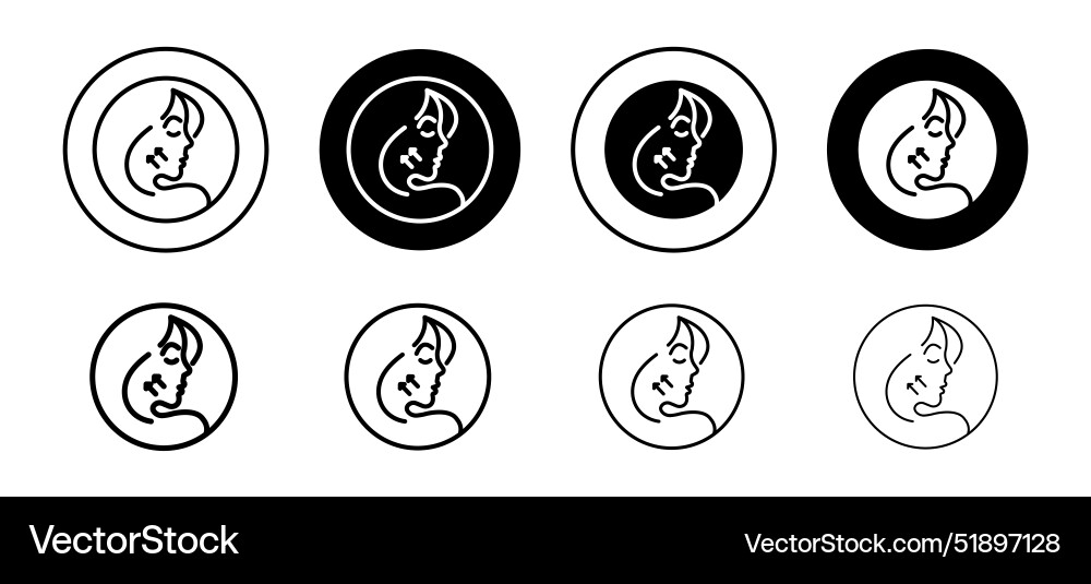 Facelift icon set collection for web Royalty Free Vector