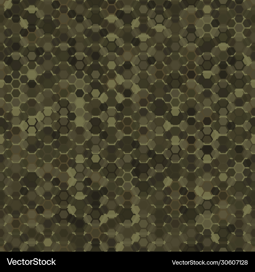 Green hexagon snake skin seamless geometric Vector Image