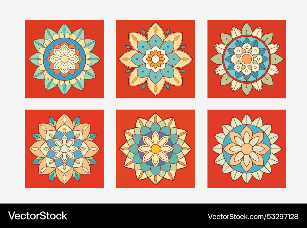 Intricate mandala art design 3 detailed Royalty Free Vector