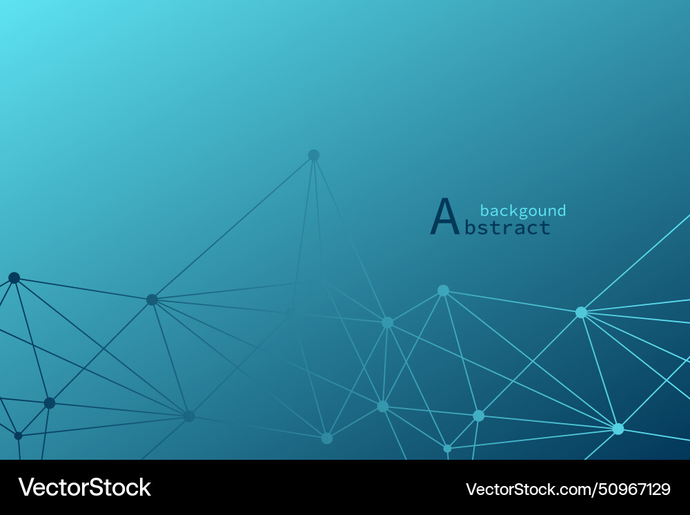 Abstract low poly background blue gradient Vector Image