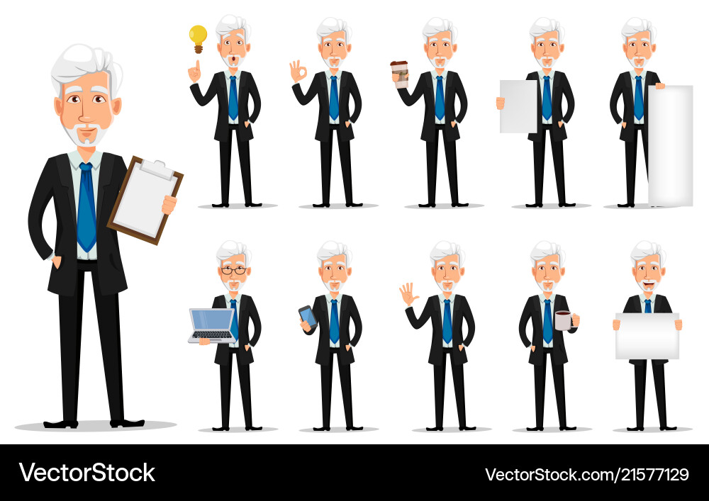 Business man in office style clothes Royalty Free Vector
