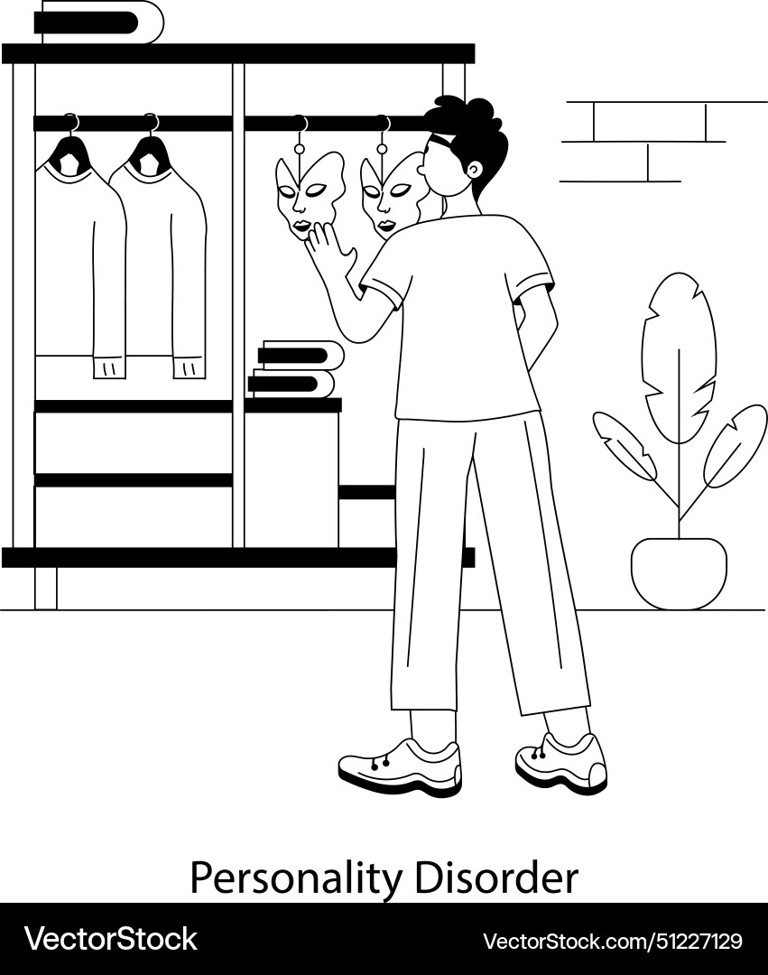 Personality disorder Royalty Free Vector Image