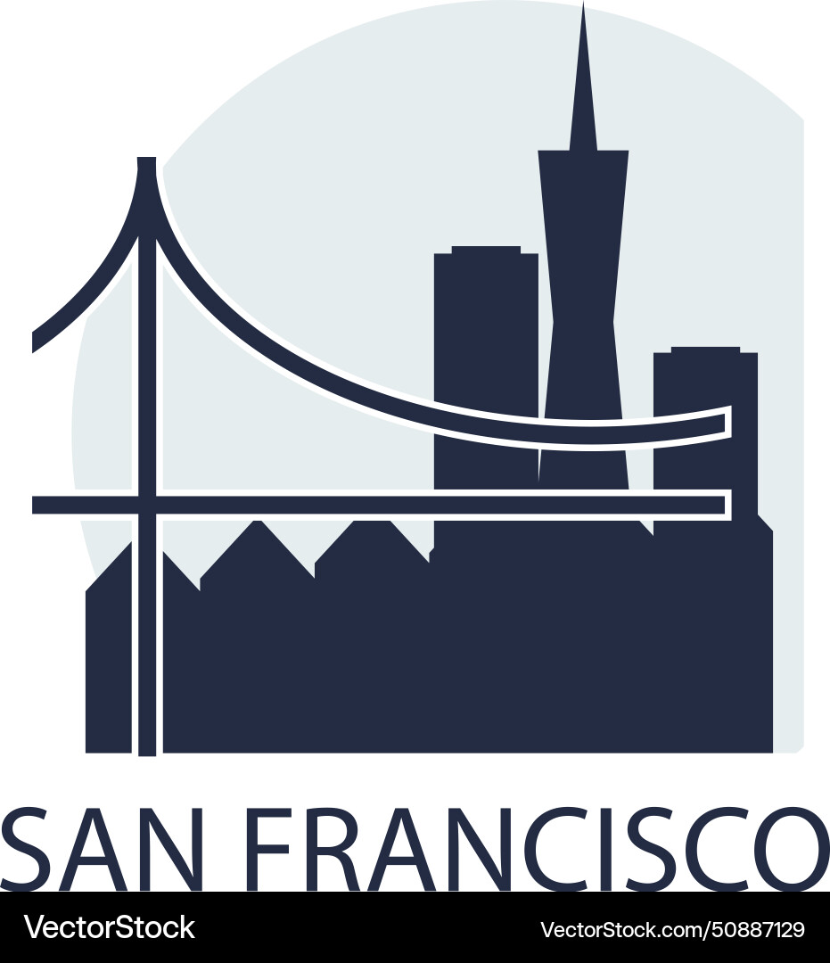 San francisco logo Royalty Free Vector Image - VectorStock