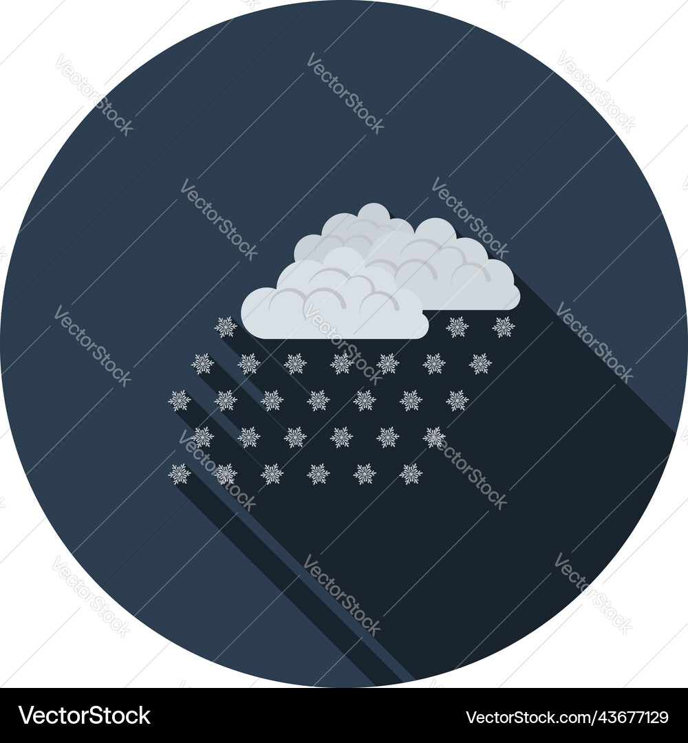 Snowfall icon Royalty Free Vector Image - VectorStock