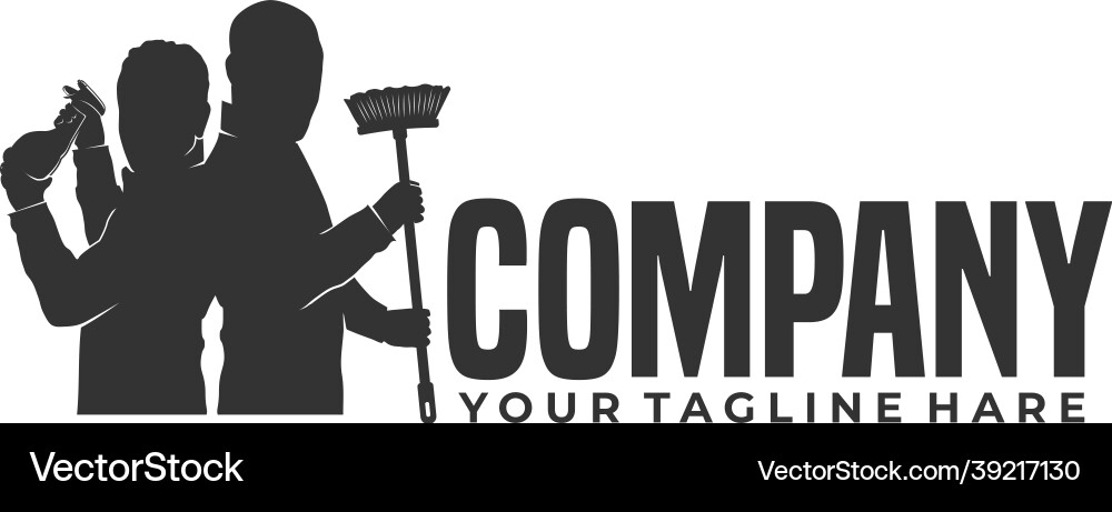 Man cleaner logo Royalty Free Vector Image - VectorStock