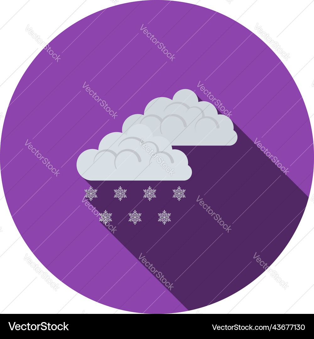 Snow icon Royalty Free Vector Image - VectorStock