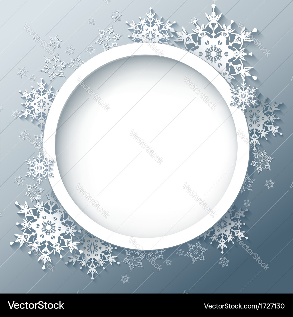 Winter Snowflake Abstract Background Royalty Free Vector