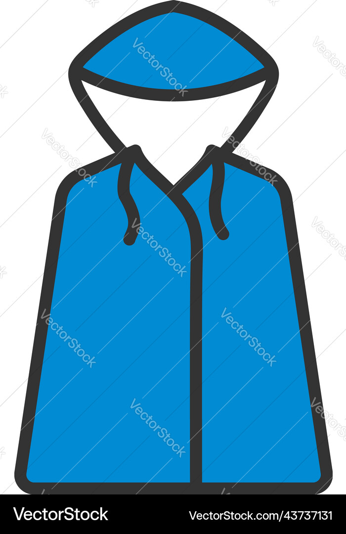Icon of raincoat Royalty Free Vector Image - VectorStock