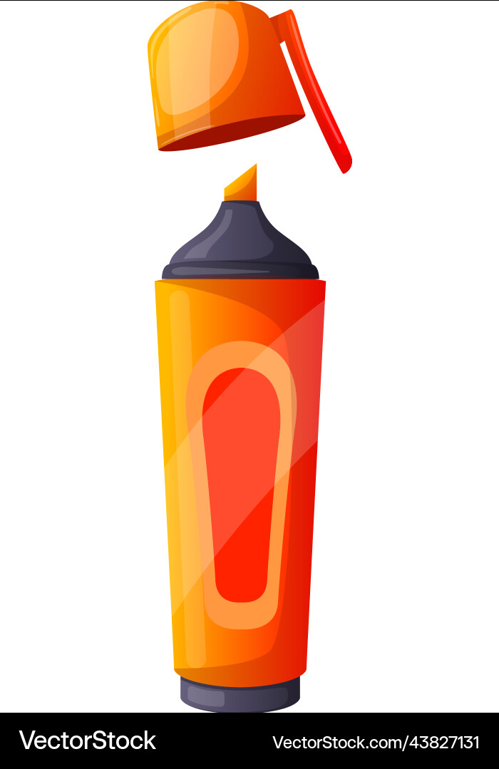 Marker stationery cartoon Royalty Free Vector Image