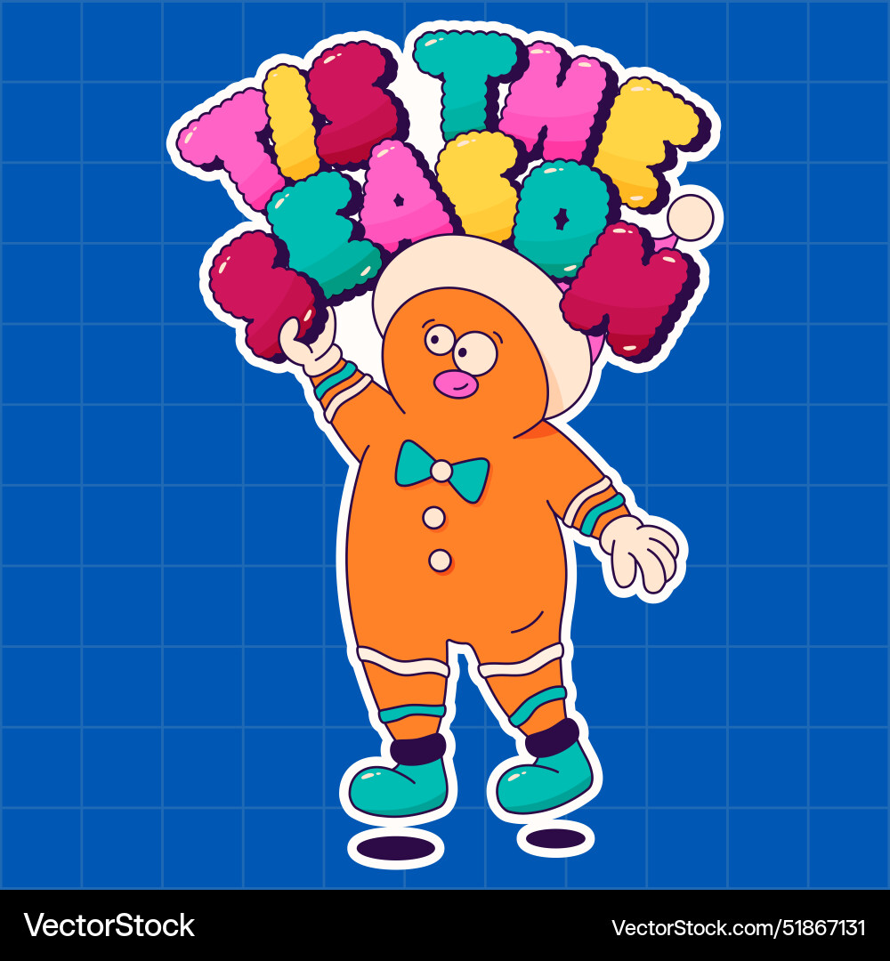 Noel color character Royalty Free Vector Image