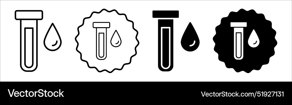 Sample icon symbol set collection sample simple Vector Image