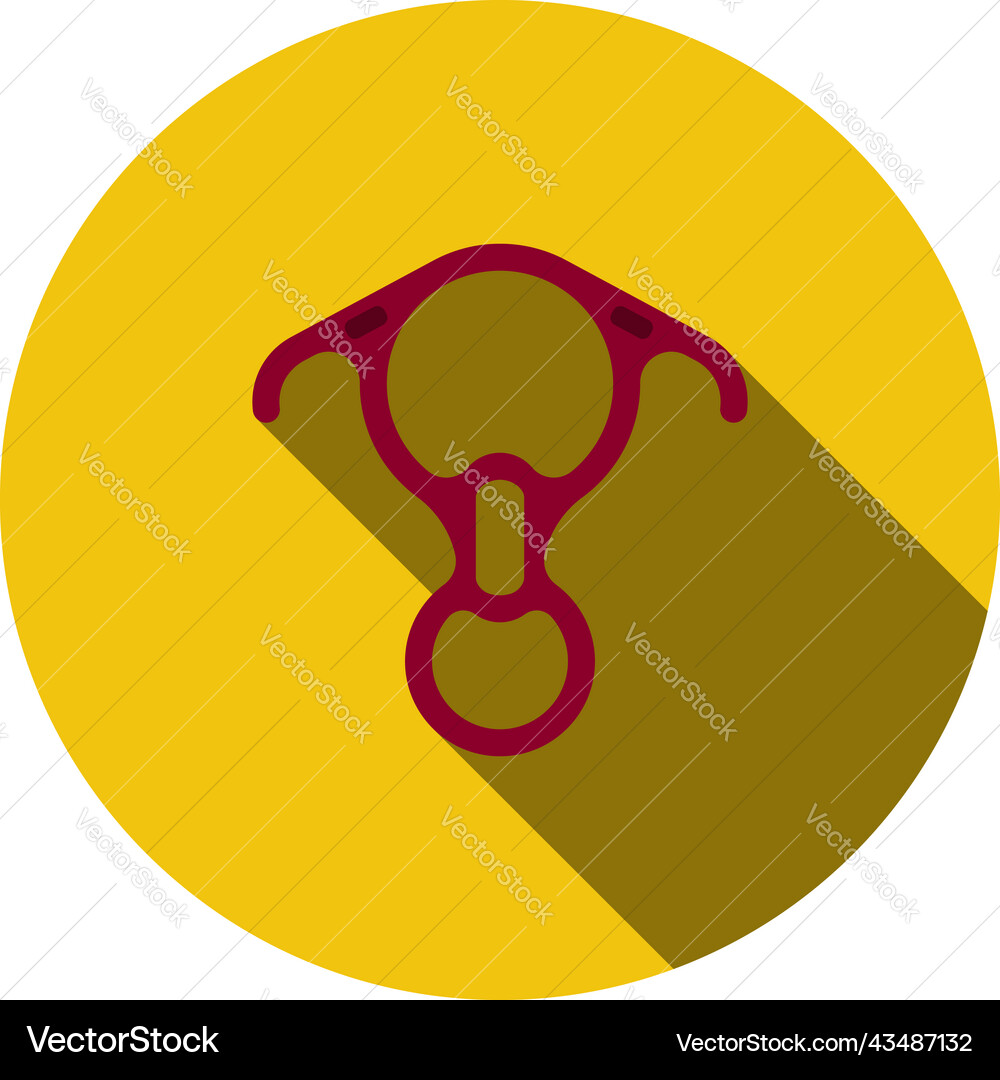 Alpinist descender icon Royalty Free Vector Image