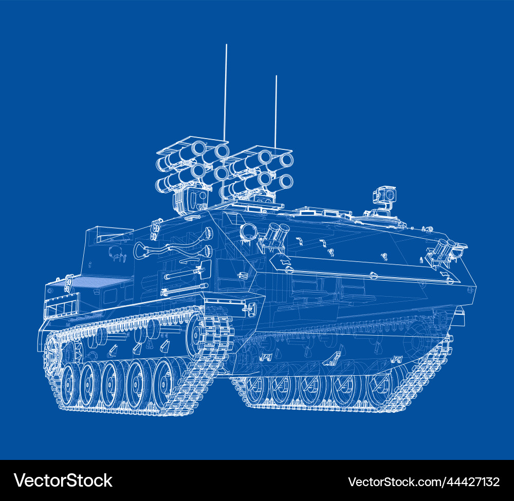 Anti-tank armored car Royalty Free Vector Image