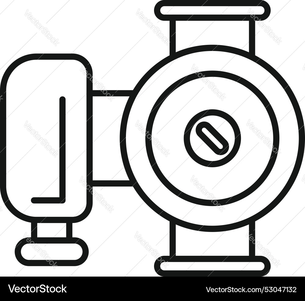 Water pump icon for irrigation system and plumbing