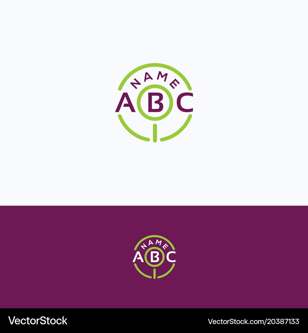 Abc logo Royalty Free Vector Image - VectorStock