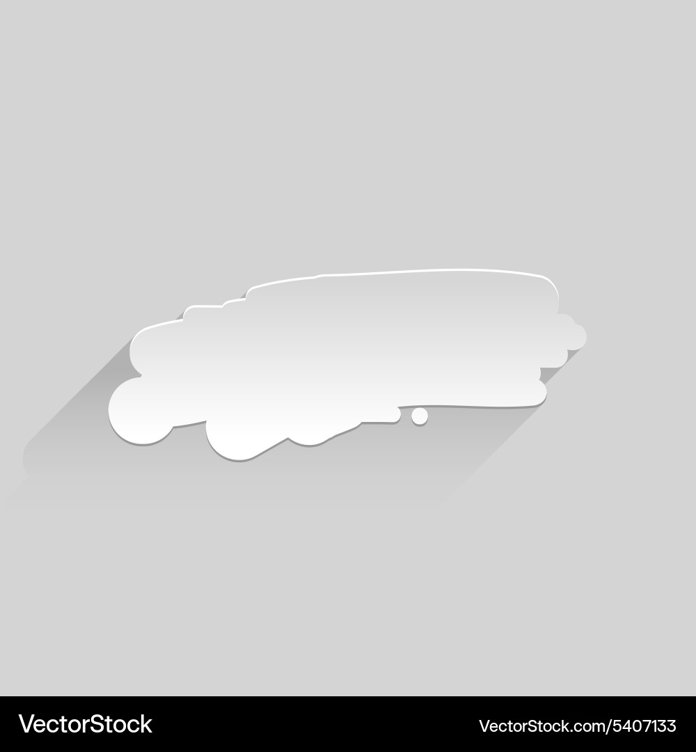 Abstract banner sticker cut from paper Royalty Free Vector