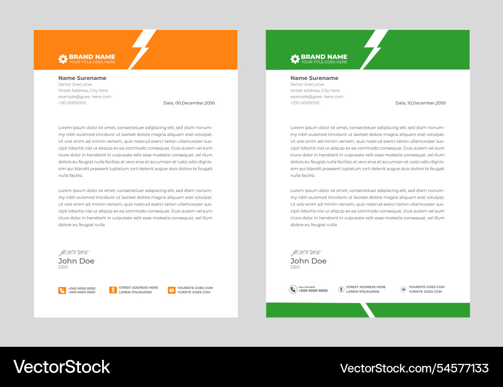 Modern creative and clean business style Vector Image