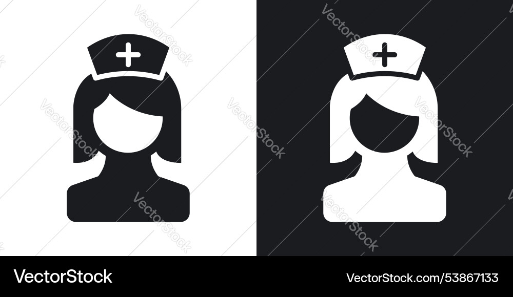 Nurse icon set Royalty Free Vector Image - VectorStock