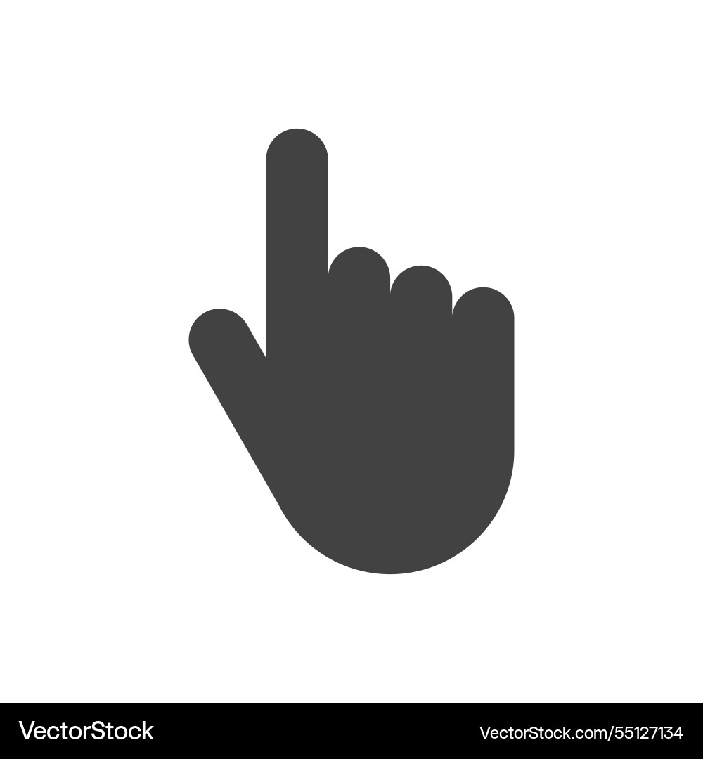 Hand finger swipe icon on white background Vector Image