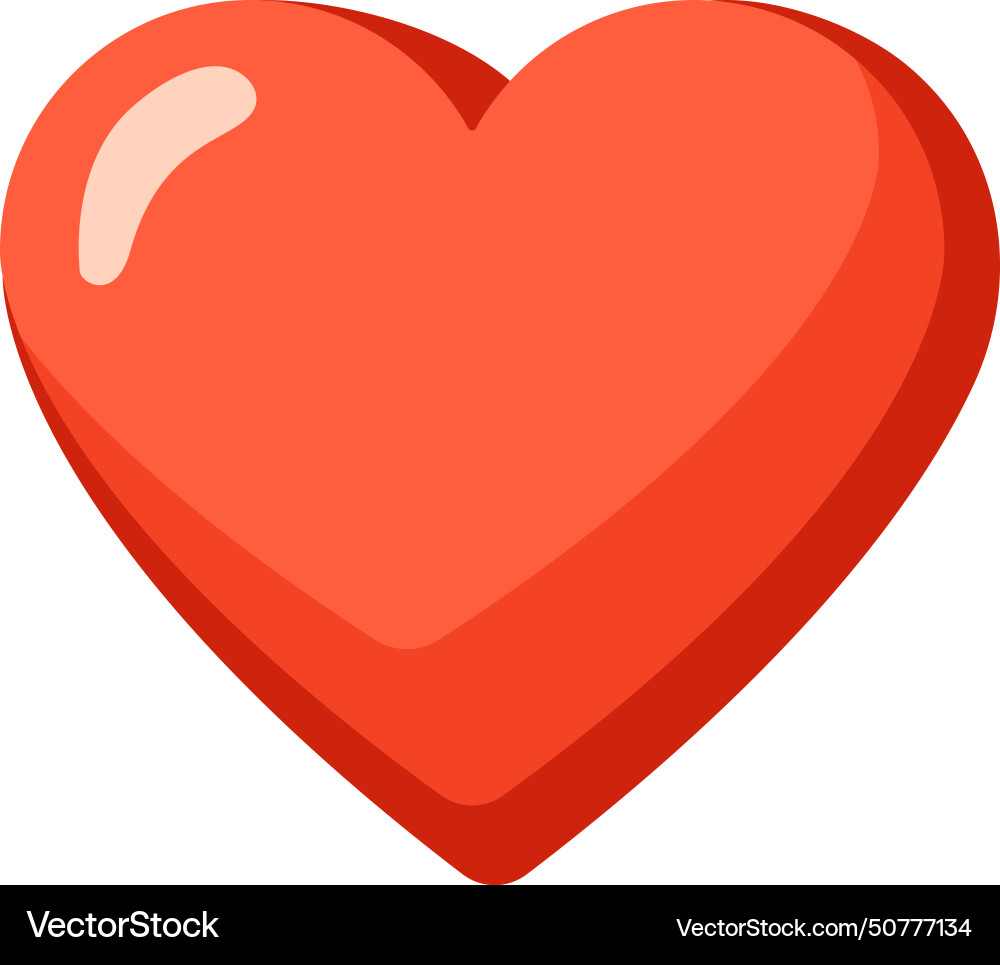 Heart cartoon icon game health red symbol Vector Image Heart cartoon icon game health red symbol Vector Image