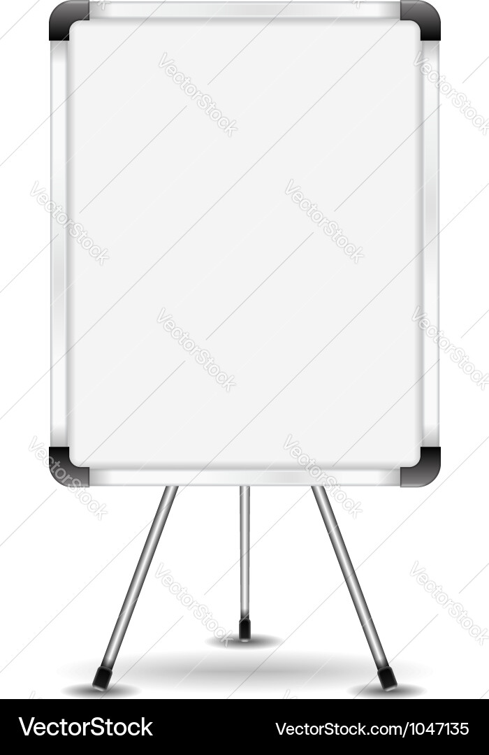 Flip chart Royalty Free Vector Image - VectorStock
