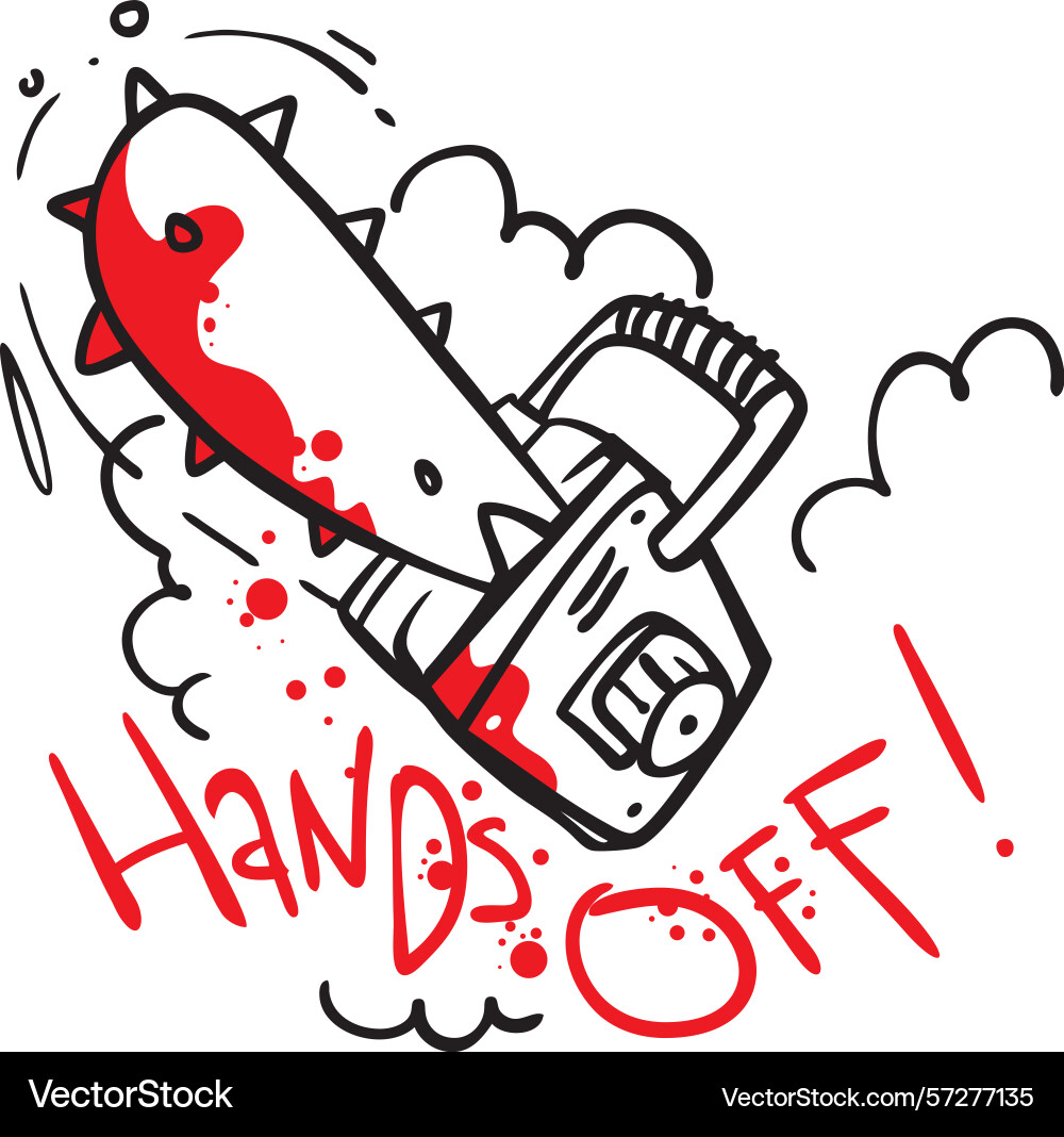 Hands off Royalty Free Vector Image - VectorStock