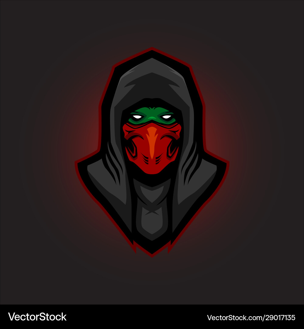 Ninja Assassin Logo - Esports Royalty Free Vector Image