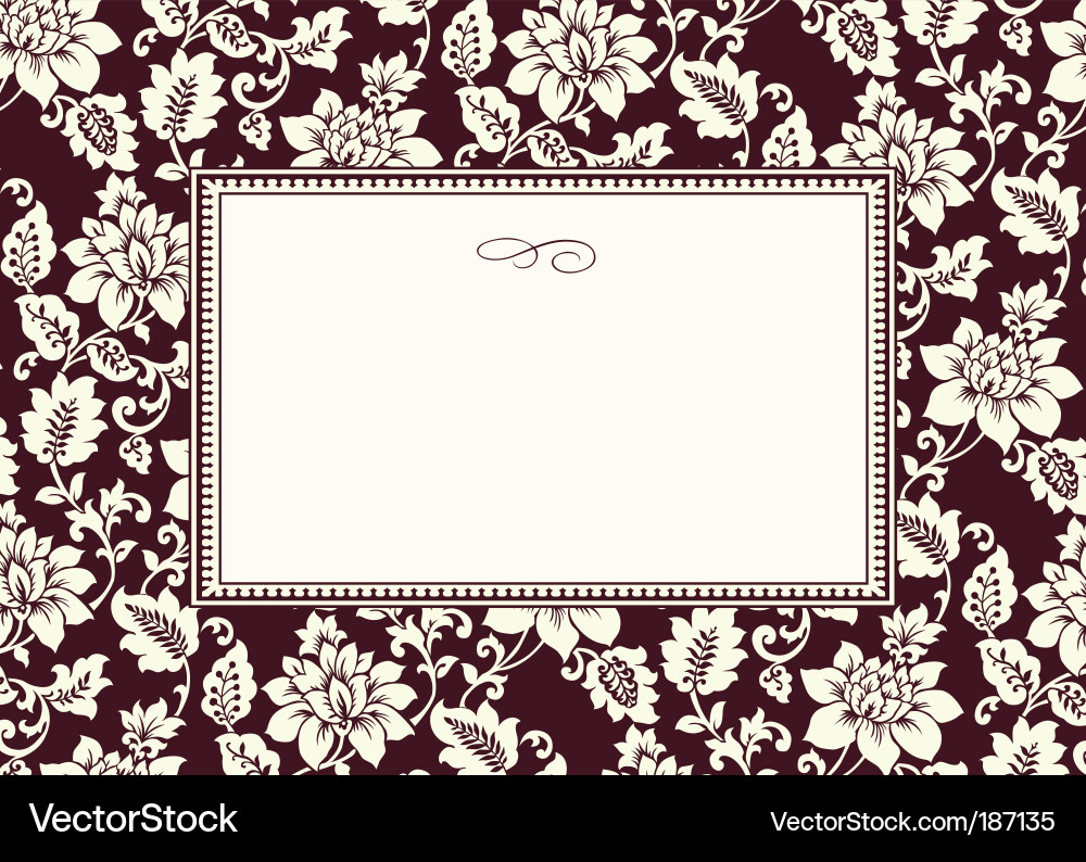 Rose pattern and frame Royalty Free Vector Image