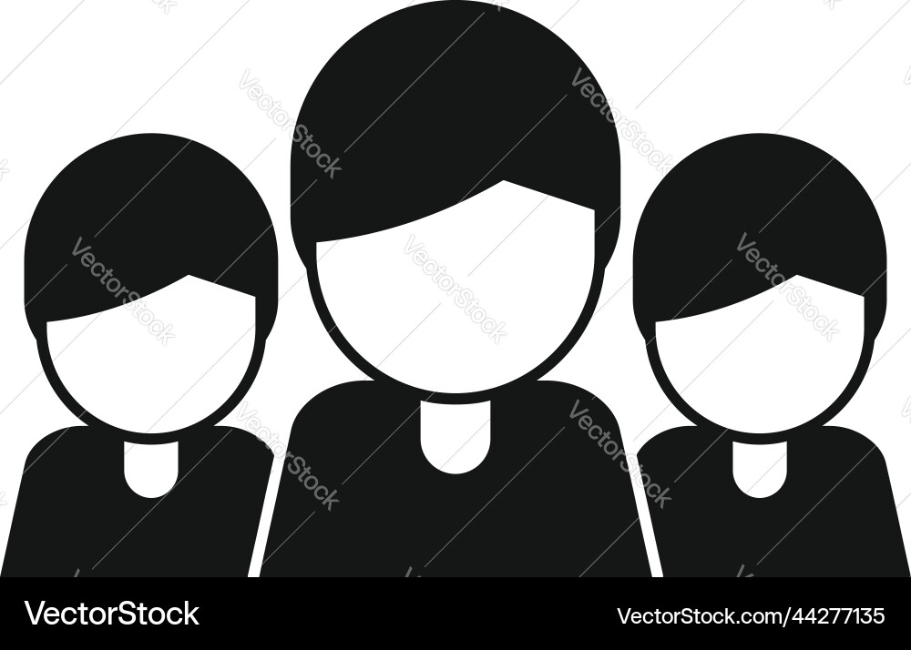 Seo group icon simple hunter goal Royalty Free Vector Image