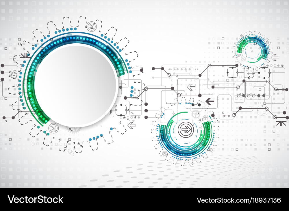 Abstract technological background Royalty Free Vector Image