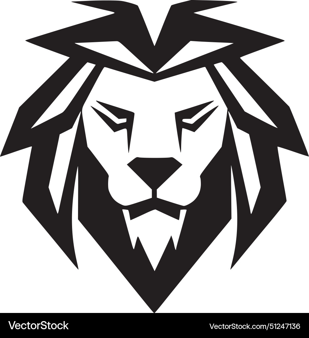 Lion - minimalist and simple silhouette Royalty Free Vector