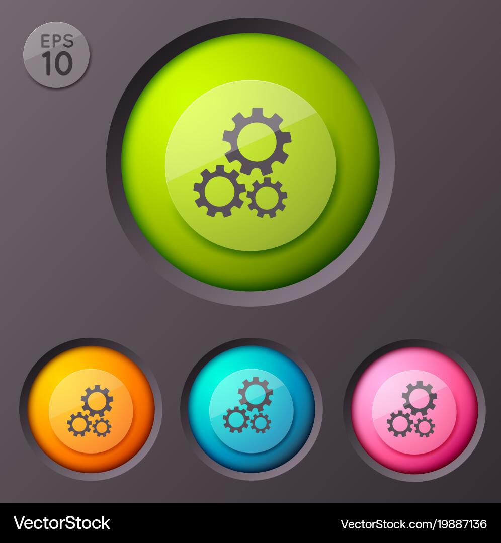 Maintenance pictograms settings background Vector Image