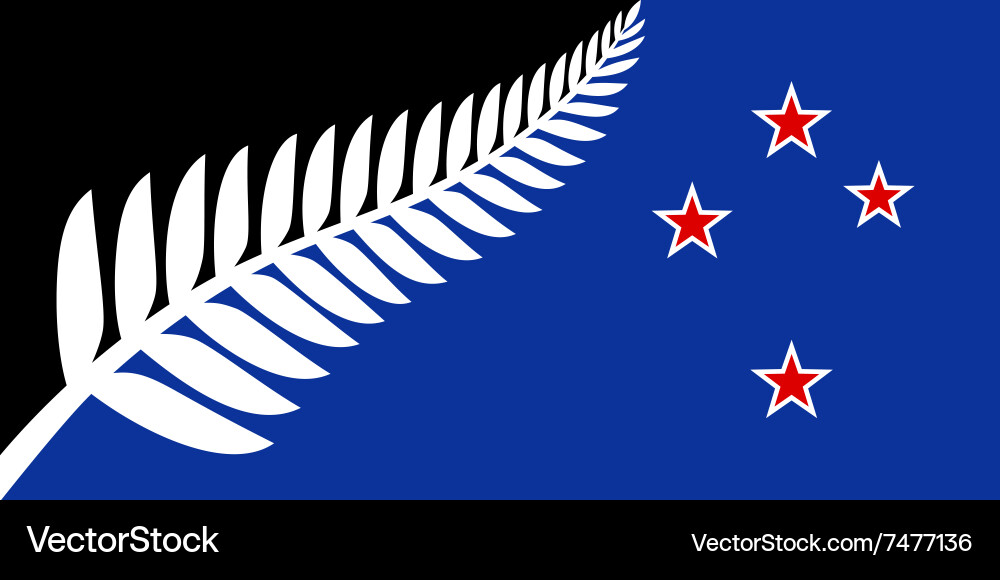 New zealand flag Royalty Free Vector Image - VectorStock